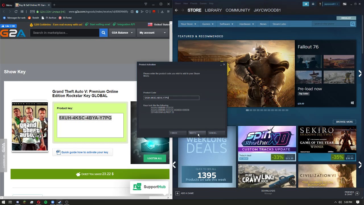 G2A key refund - YouTube