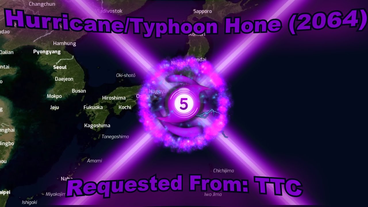 Track Of Hypothetical Hurricane/Typhoon Hone (2064) [Requested: TTC ...