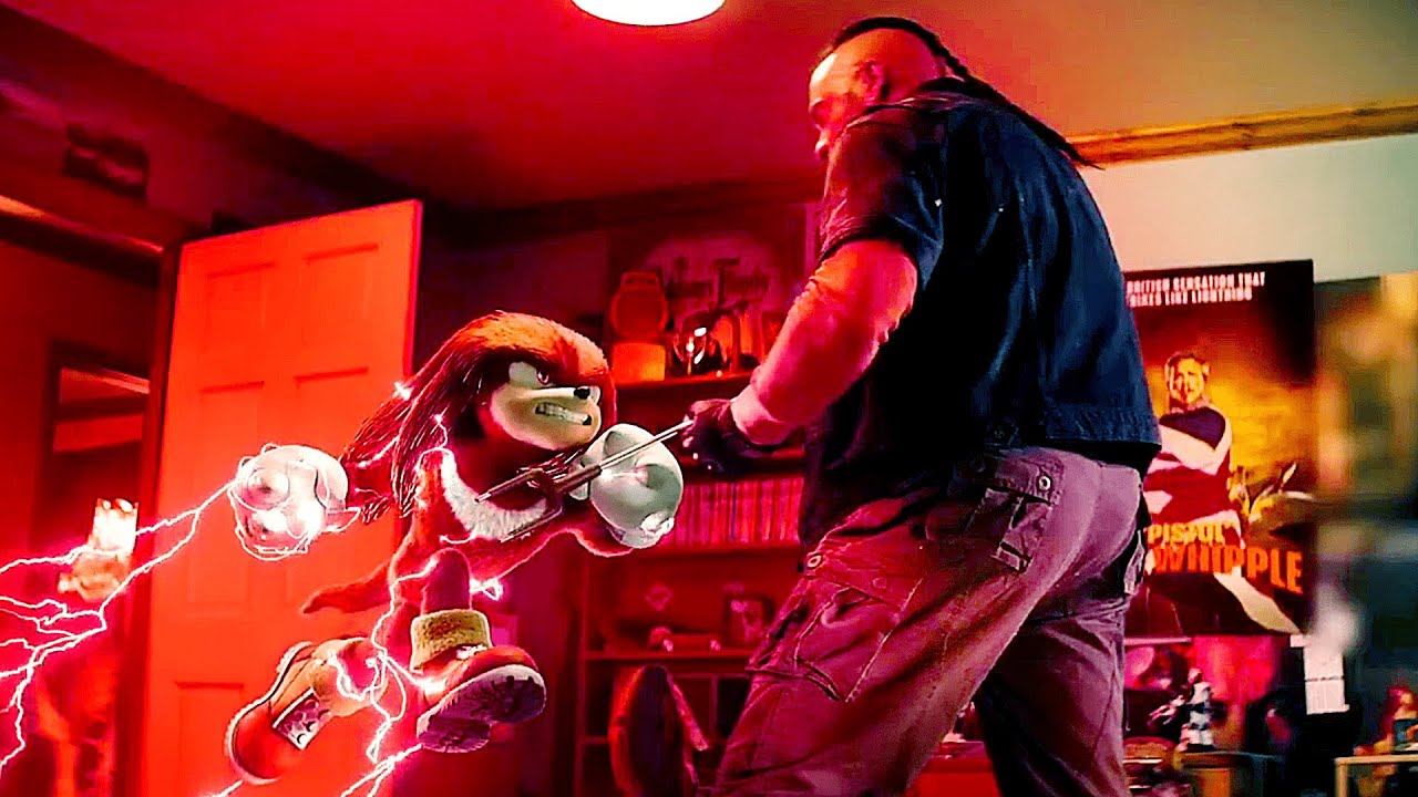 Knuckles Vs Bounty Hunters Fight Scene | KNUCKLES (2024) Movie CLIP HD ...