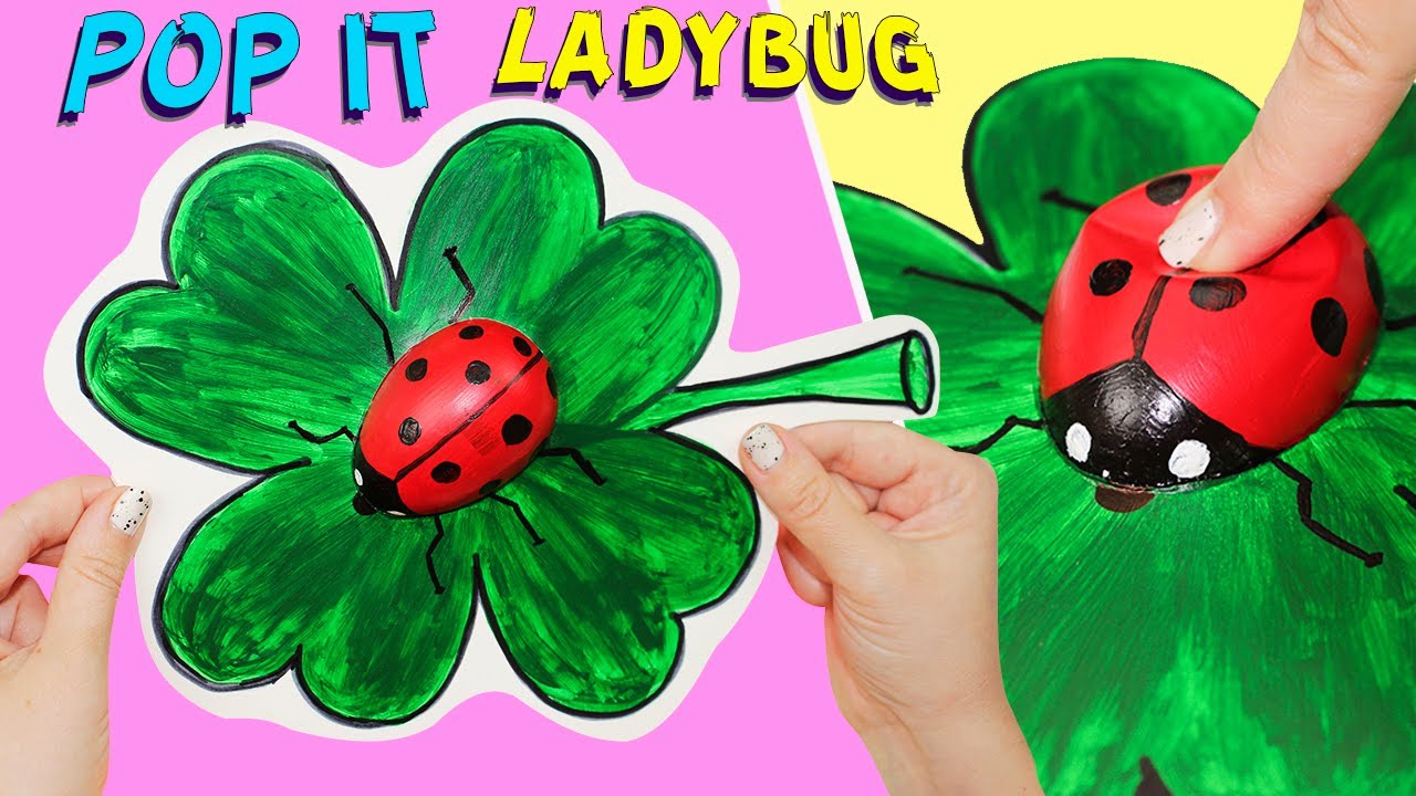 DIY POP IT Simple dimple Fidget toys ladybug / How to make POP IT ...