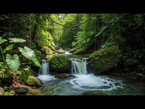 Nehir Akışı ve Ormandaki Kuşların Cıvıldaması | Uyku ve Meditasyon için Nazik Doğa Sesleri ASMR | 3