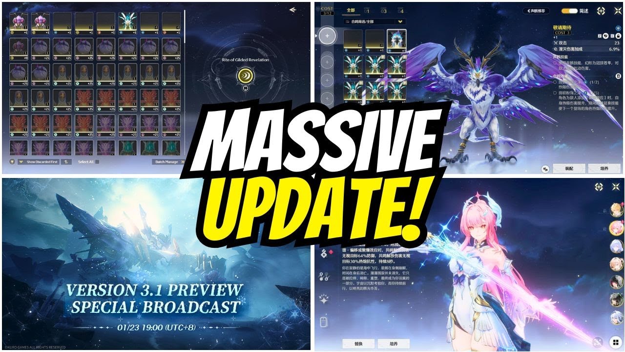 MASSIVE UPDATE! New Characters, Rover Skins, Weekly Boss & QoL ...