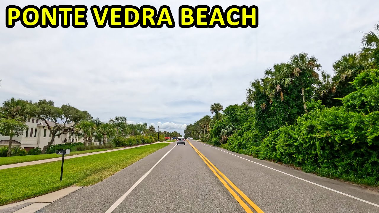 Ponte Vedra Beach Florida Driving Through - YouTube