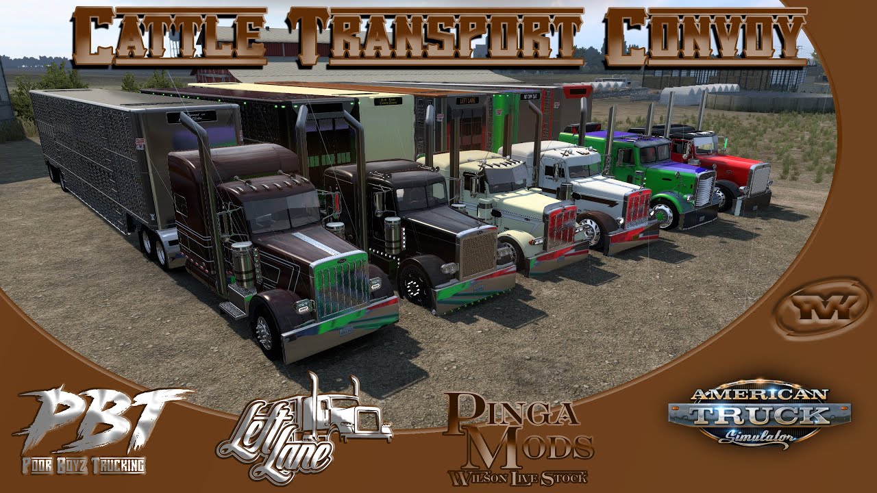 Cattle Transport Convoy / Left Lane Convoy Server / Viper V2 - YouTube