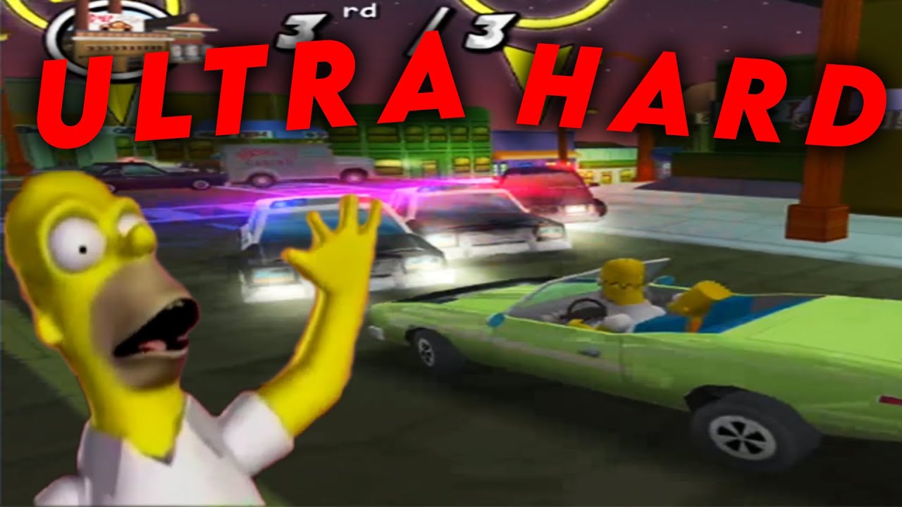 I Beat ULTRA HARD MODE In The Simpsons Hit & Run - YouTube