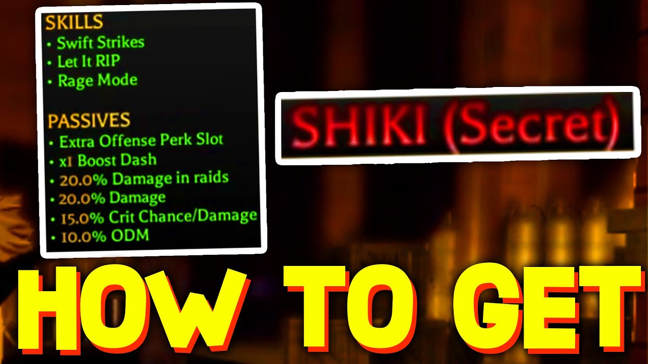 HOW TO GET SHIKI CLAN SHOWCASE in AOT REVOLUTION! ROBLOX ATTACK ON ...