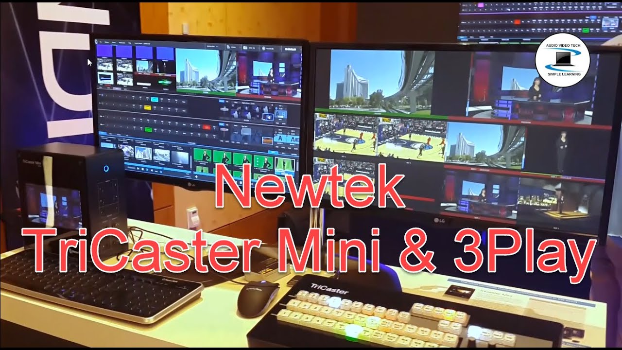 Broadcast Asia Show : Newtek Tricaster Mini and 3Play system. - YouTube