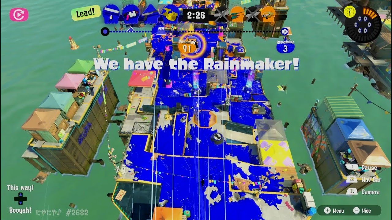 Splatoon 3 A+ to S Rank-Up Gameplay (.52 Gal Rainmaker Mincemeat ...