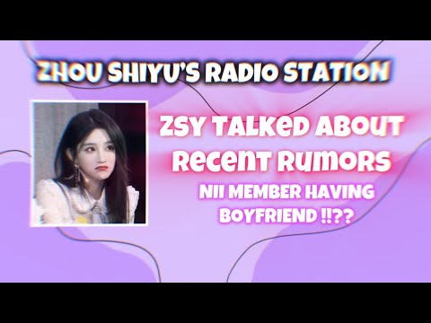 (ALL SUB) Zhou ShiYu talked about recent rumours in her Radio station ...