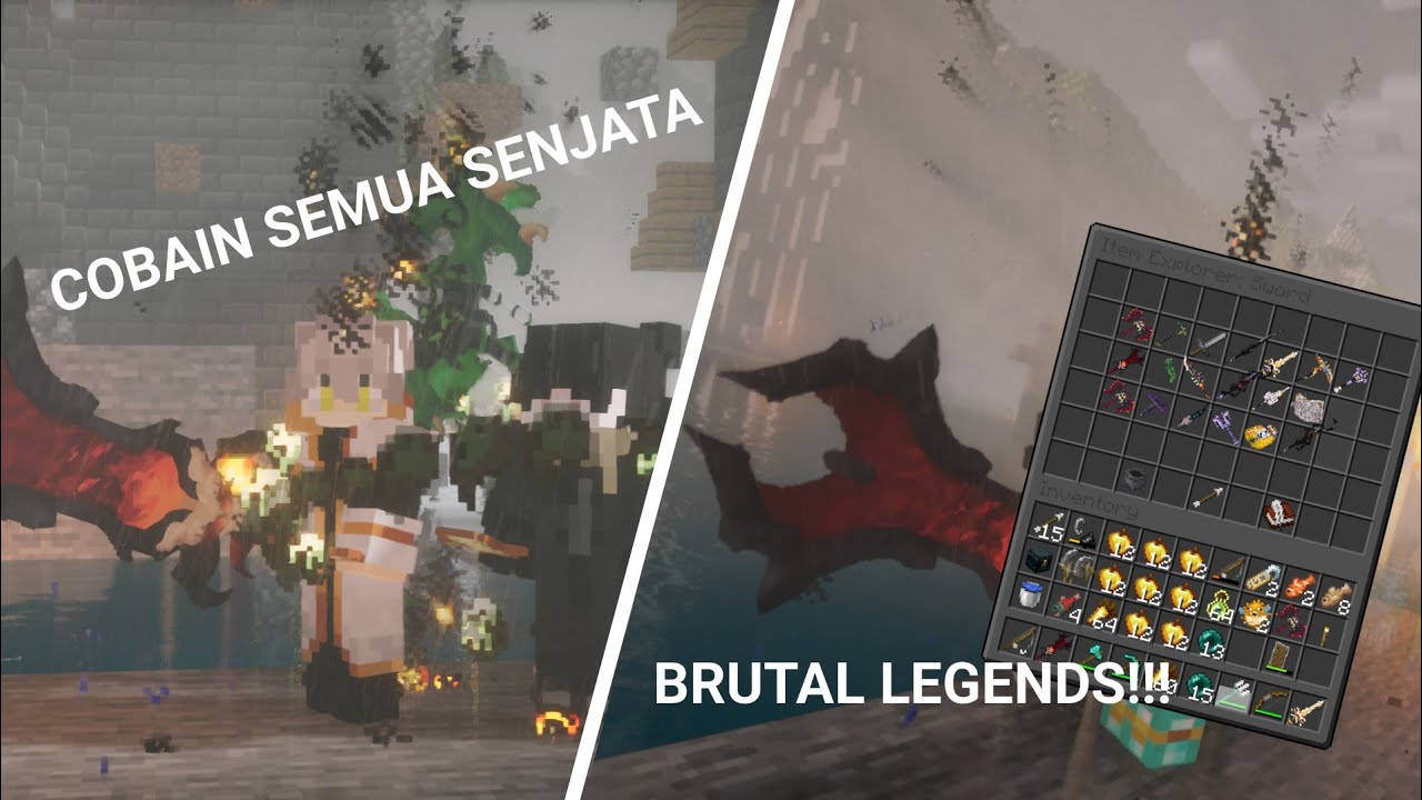 REVIEW ALL SENJATA DI BRUTAL LEGENDS VERSI YOSHUA!!!! [Minecraft ...