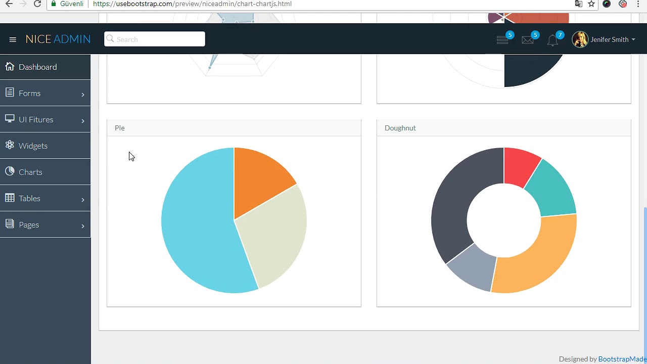 Nice Admin - Free Bootstrap Theme Preview - YouTube