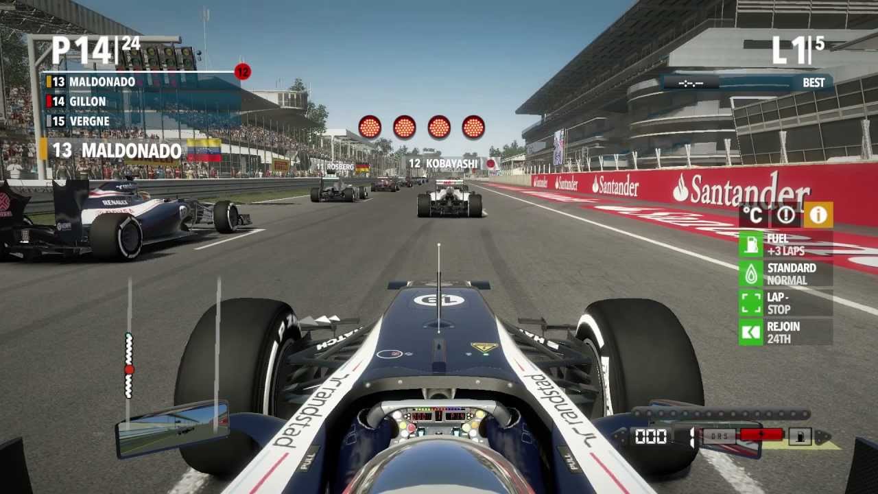 F1 2012 Demo Gameplay (PC) Season Challenge Race 1 **HD** - YouTube