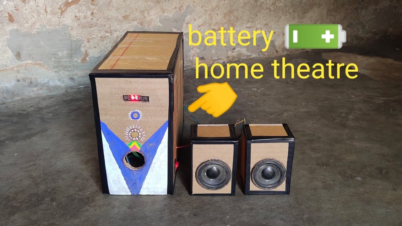 how to make a cardboard home theatre || - YouTube