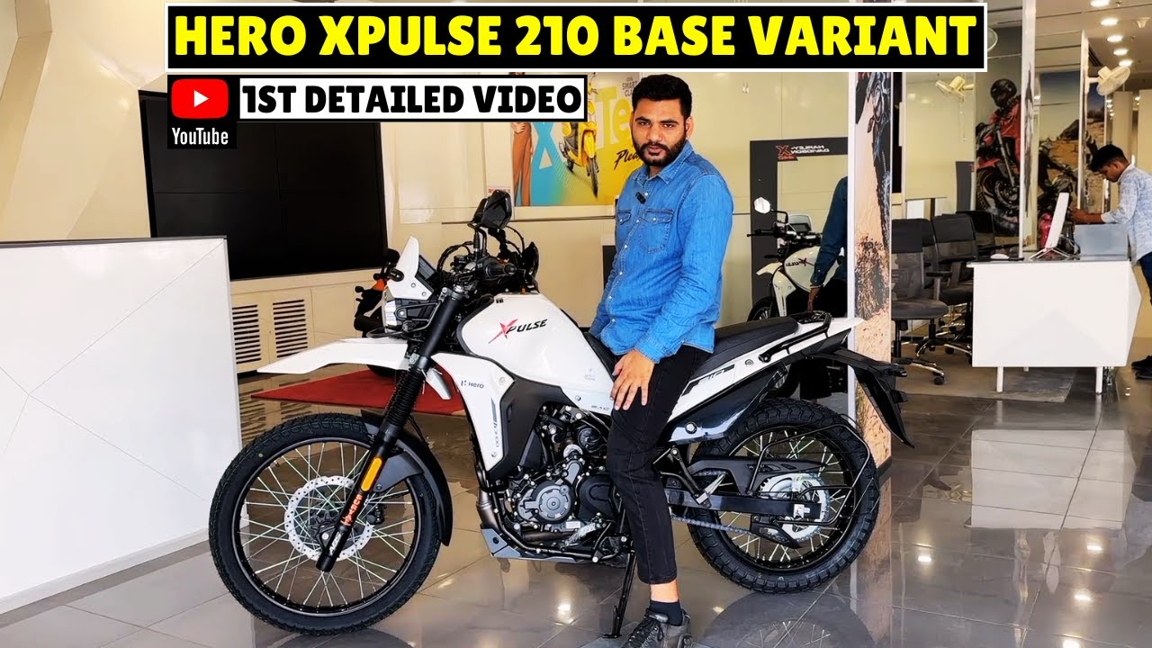 Hero Xpulse 210 Base Variant White & Red Colour On Road Price / Most ...