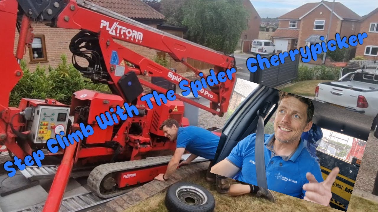 Step Climb with the Spider Cherry Picker - YouTube