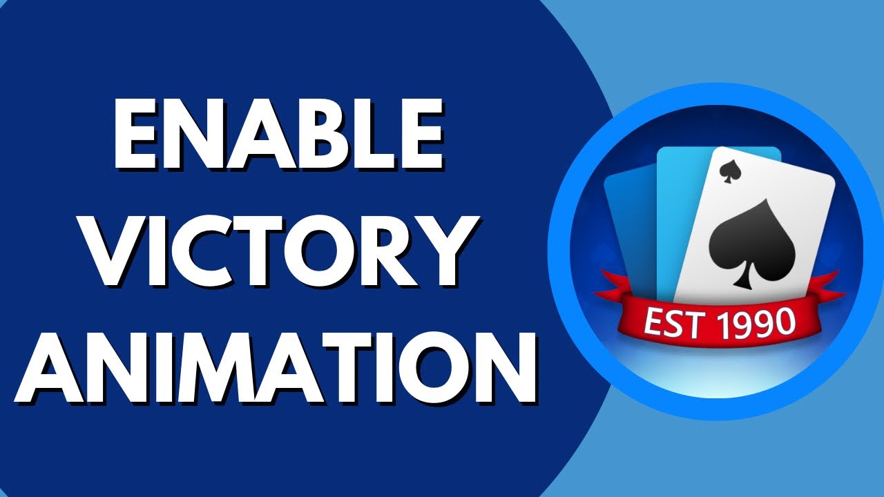 How To Enable Victory Animation In Microsoft Solitaire - YouTube