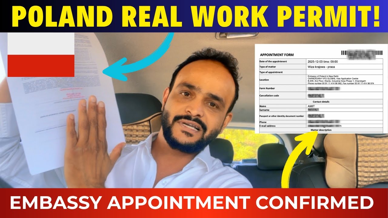 Poland Work Permit 2025 | Original Documents + Appointment Proof ...