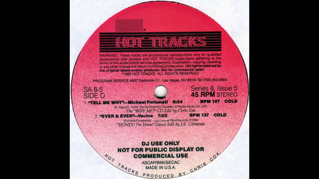 Michael Fortunati - Tell Me Why? (Hot Tracks, The "Why Me?" Remix ...