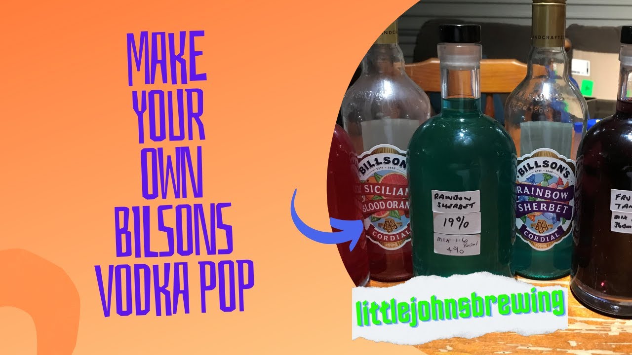Bilsons Alco Pop/Vodka Mixers at home - YouTube