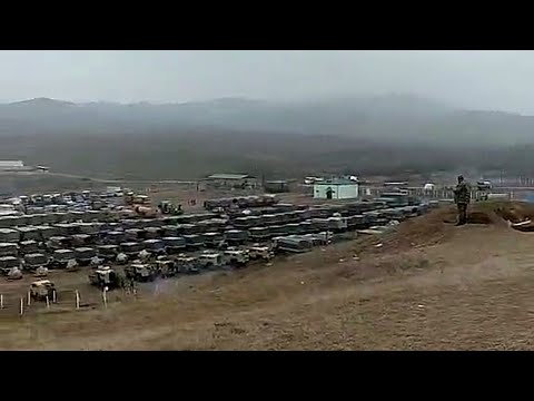 Saysız-hesabsız Hərbi Texnikalarımız Döyuşlər Vaxtında  Cəmləşmə Nöqtəsində Video Görüntülər