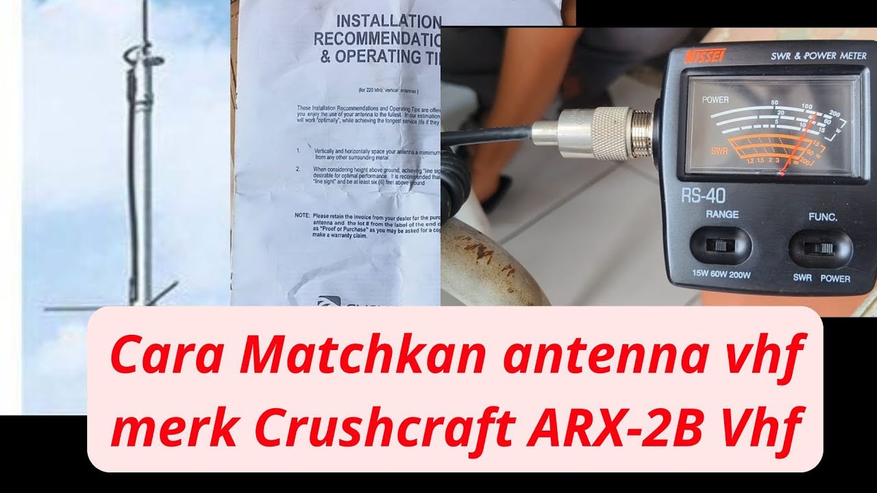 Setting antenna Cushcraft ARX-2B freq VHF. Yuk tes frek Pakai Motorola ...