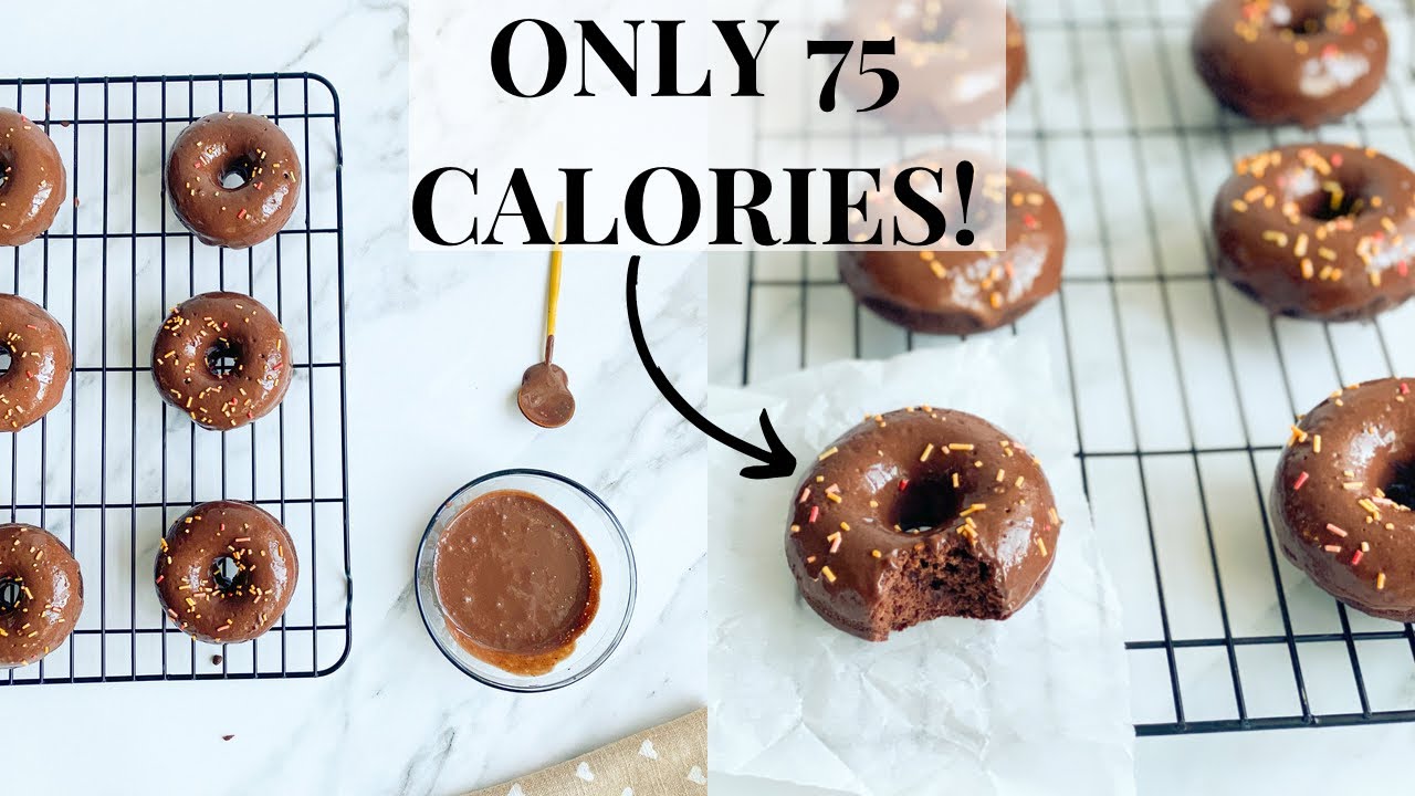 Low Calorie Chocolate Donuts | Low calorie desserts | Healthy chocolate ...