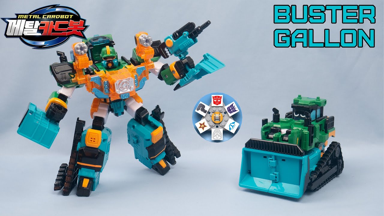 Metal Cardbot Buster Gallon, the Inventor Scientist Bulldozer - YouTube