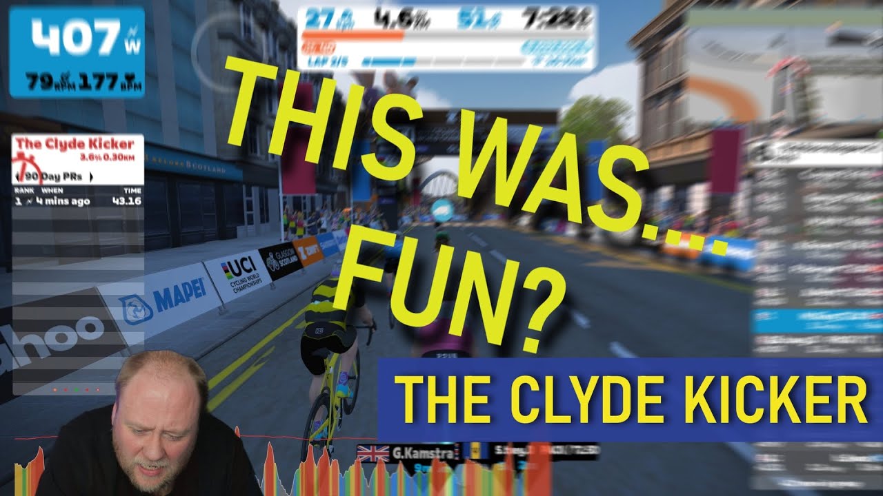Racing Glasgow Crit Circuit - Tackling the Clyde Kicker! - YouTube