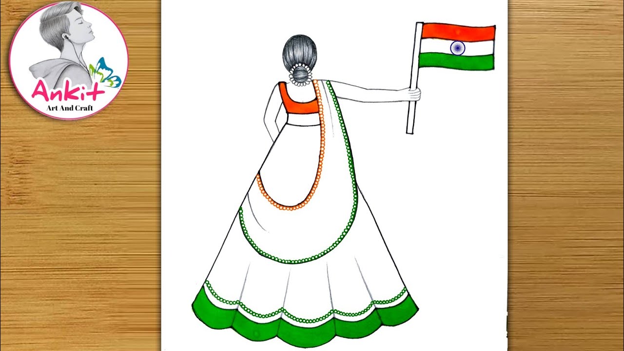 Independence day drawing | 15 august special drawing easy | 15 Aug ...