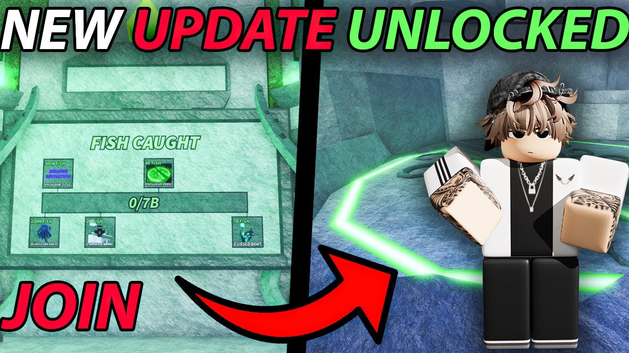 We Caught 100 Millon Fishs On LIVE NEW Roblox Fisch CTHULHU CRYPT Event ...