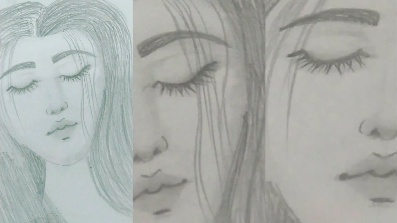 a cute face - drawing tutorial /how to draw a girl - step by step ...
