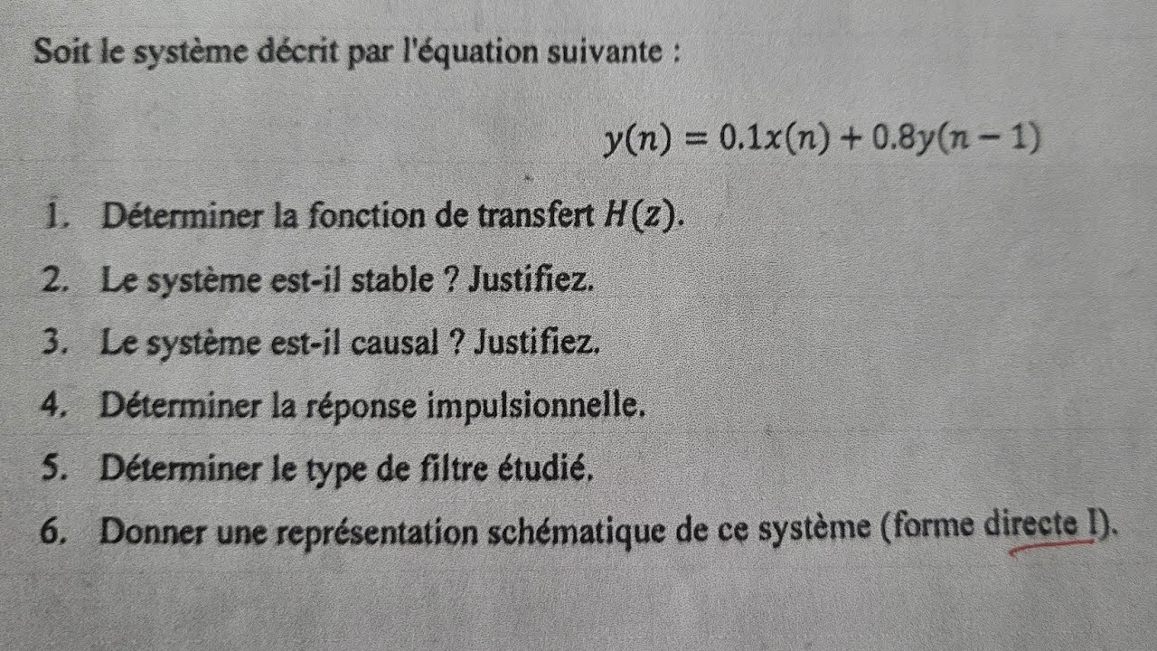Examen TNS : session 2024 ( exercice 3 ) - YouTube