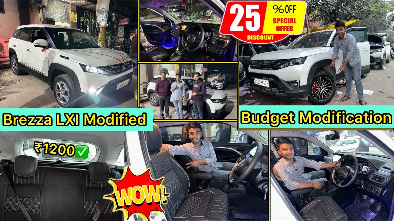 Brezza LXI modified from UP Brezza base model modification💥 Brezza lxi ...