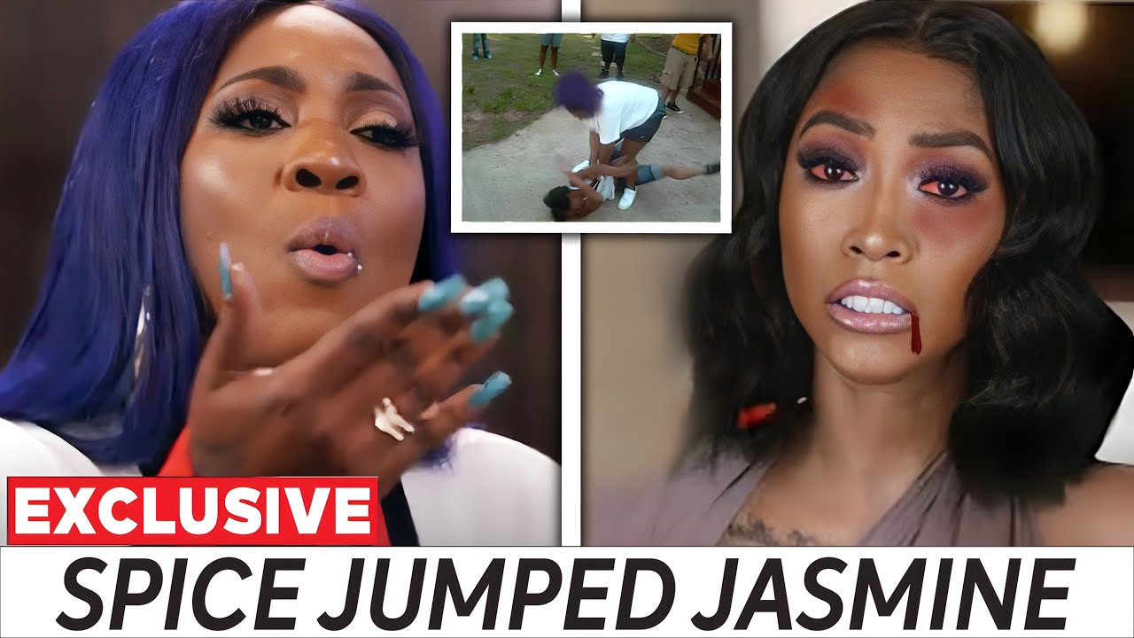 Spice JUMPED Jasmine During The Show Love And Hip Hop Atlanta...! - YouTube