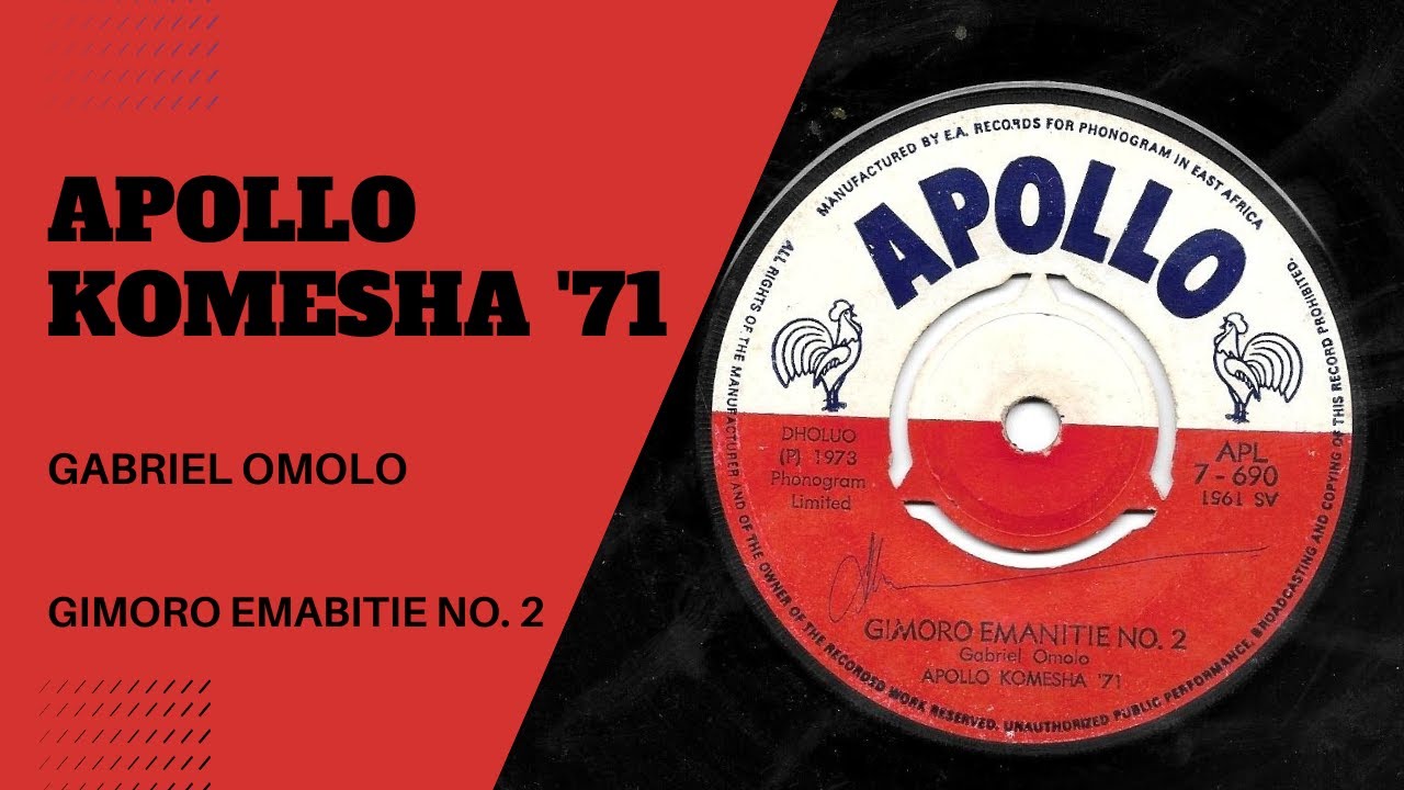 GIMORE IMANITIE NO 2 - GABRIEL OMOLO - YouTube