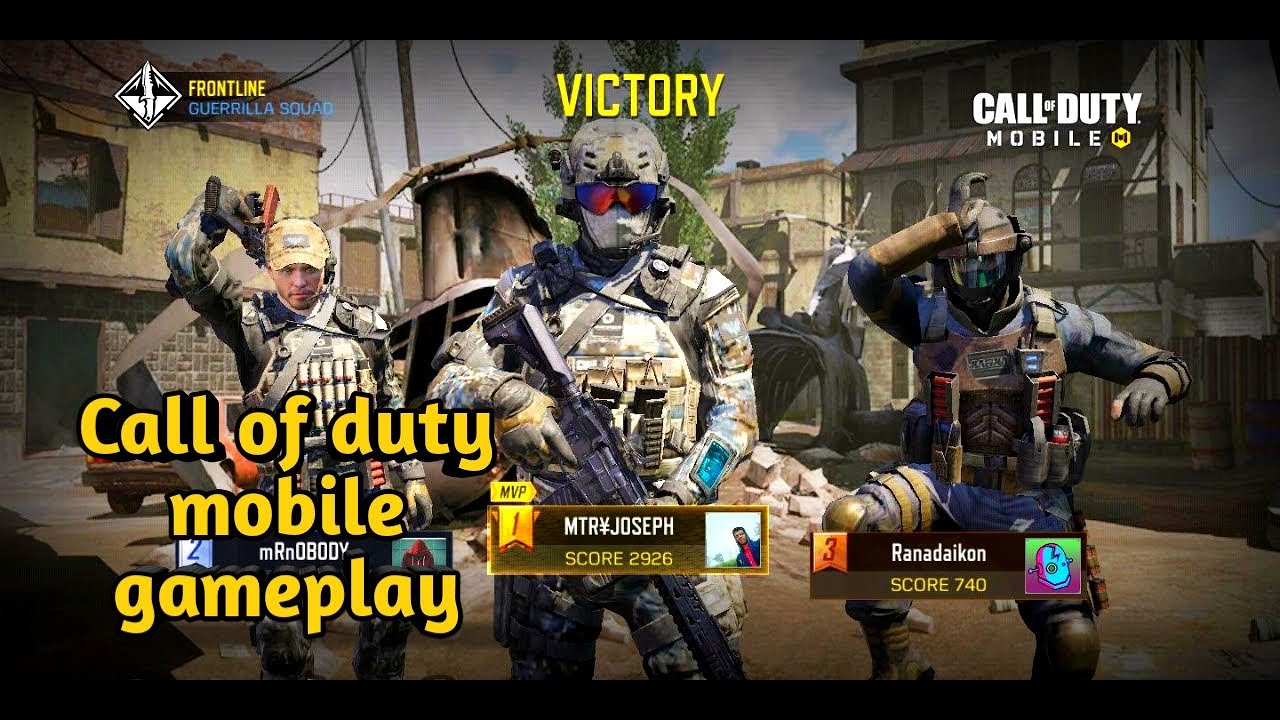 Call Of Duty Mobile Gameplay Multiplayer Mode Frontline FPP Match - YouTube