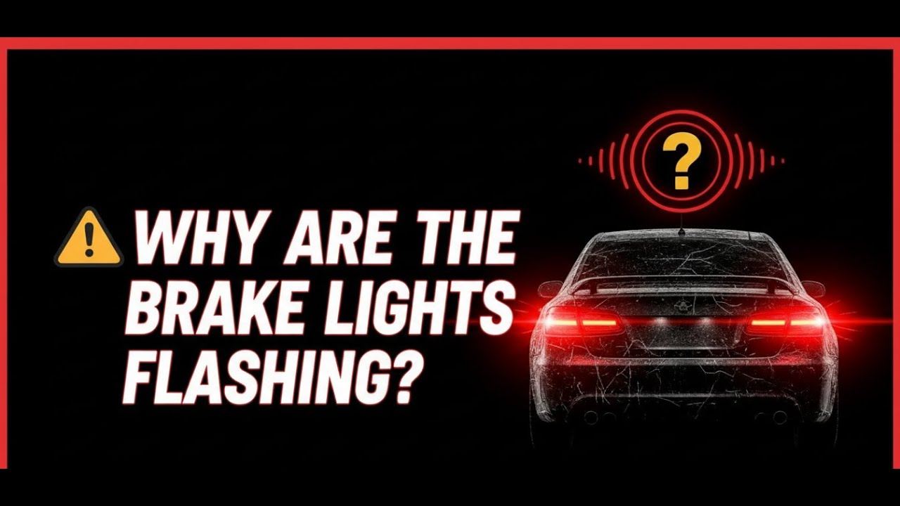 Brake Lights Flashing? Here's What's Actually Wrong - YouTube