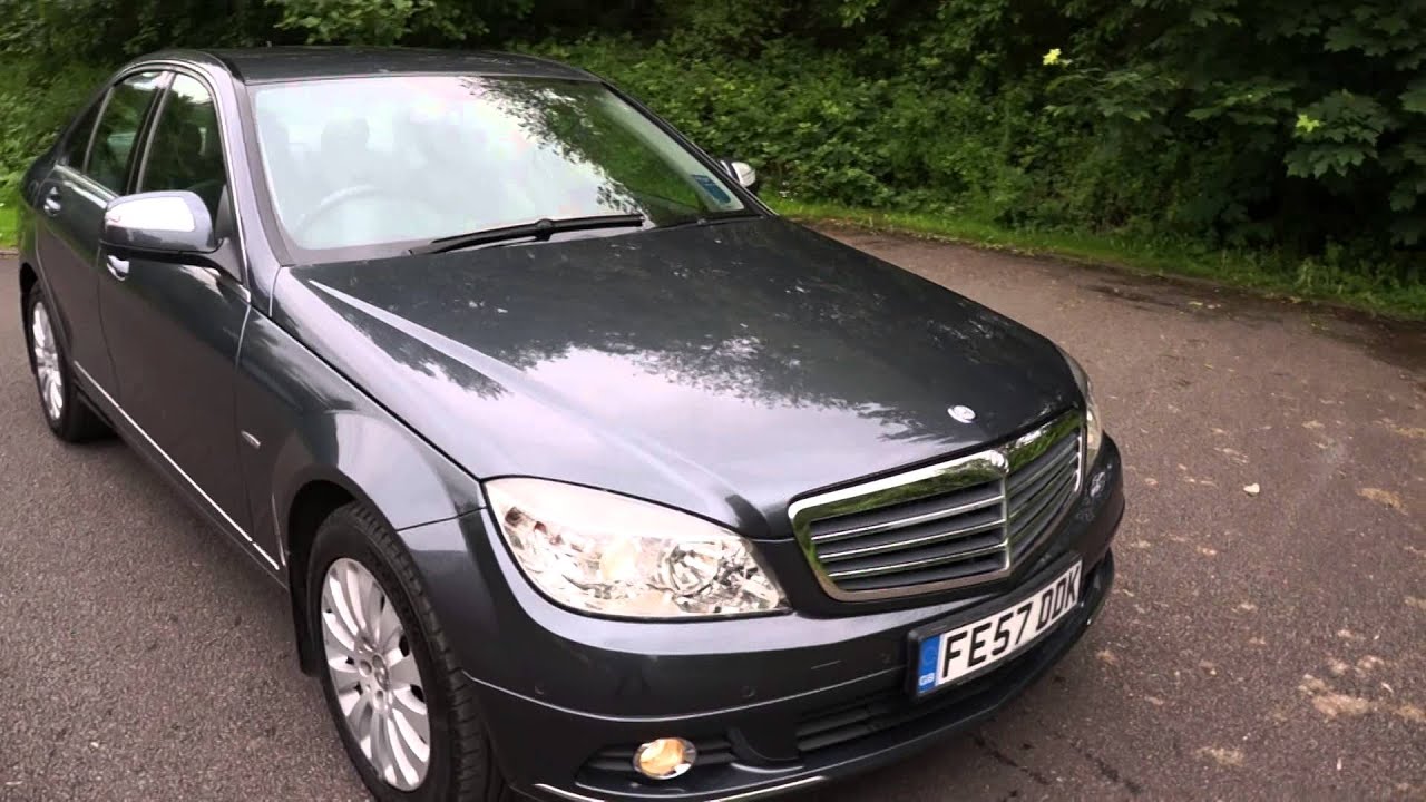 2007(57) MERCEDES C200K ELEGANCE 1.8 SALOON AUTOMATIC TENORITE GREY ...