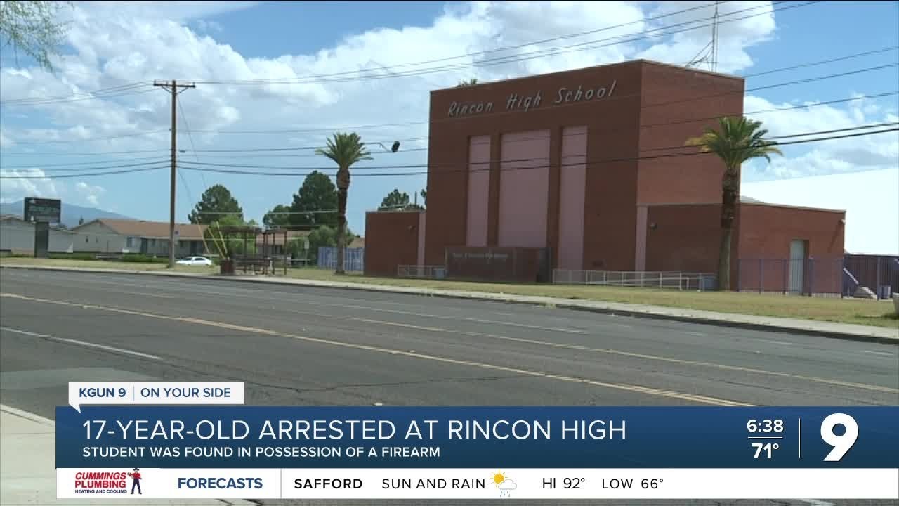 Police: 17-year-old arrested for bringing gun to Rincon/University HS ...