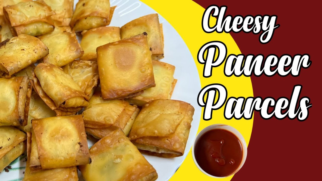 Cheesy Paneer Parcels / Delightful Veg Starter / Yasmin Fernandes ...
