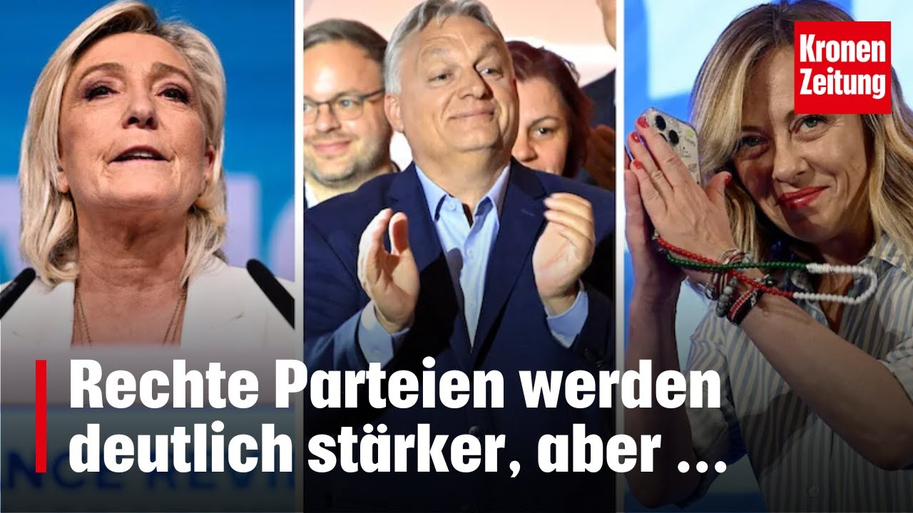 Rechte Parteien werden deutlich stärker, aber … | krone.tv NEWS - YouTube