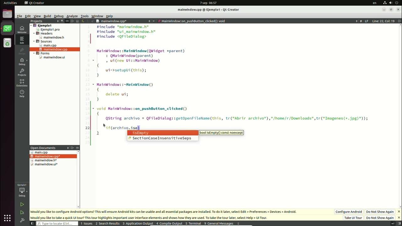 Uso de QImage y QFileDialog para abrir y mostrar imágenes en Qt Creator con C++ - YouTube