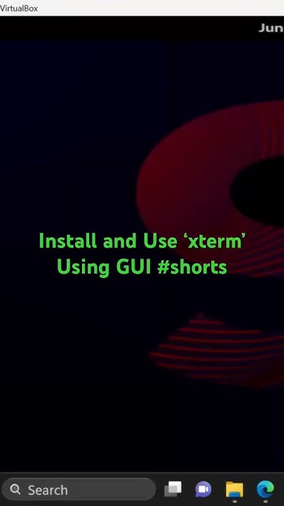 Install and Use ‘xterm’ Using GUI #shortsa - YouTube