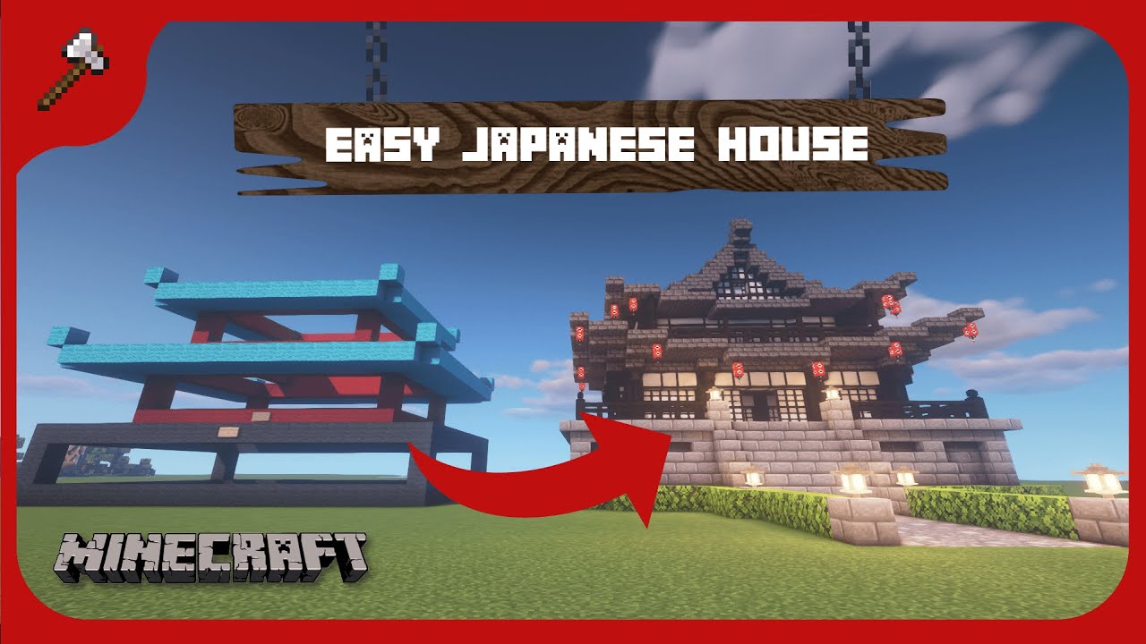 🔨 MINECRAFT | How to Build a Japanese House Tutorial (w/ Dawn of Time ...