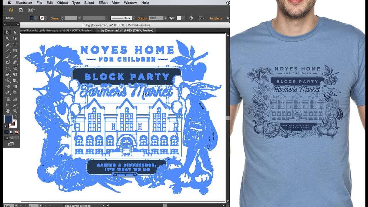 Convert a Complex Illustration to a Vector Compound Path - YouTube