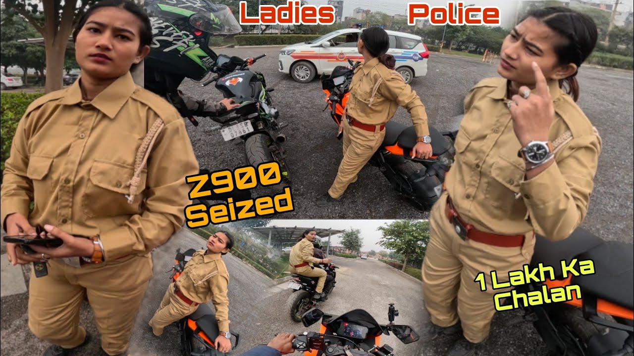 Angry Ladies Police Officer 😡 Meri Bike Police Station Lee Gai 🥹 Apni ...