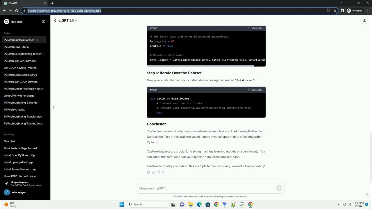 pytorch load custom dataset - YouTube
