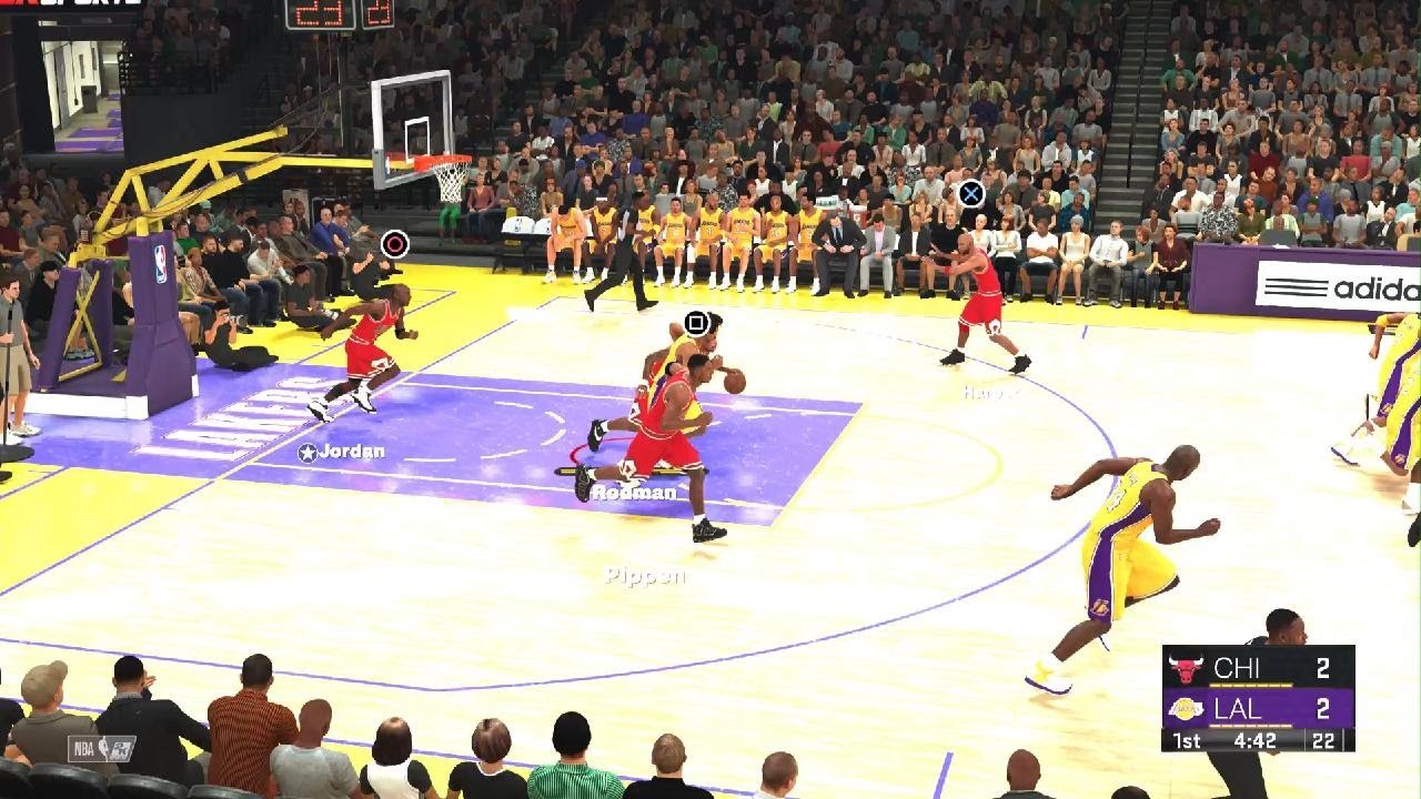 Michael Jordan dunks on Shaq / Kobe Lakers - YouTube