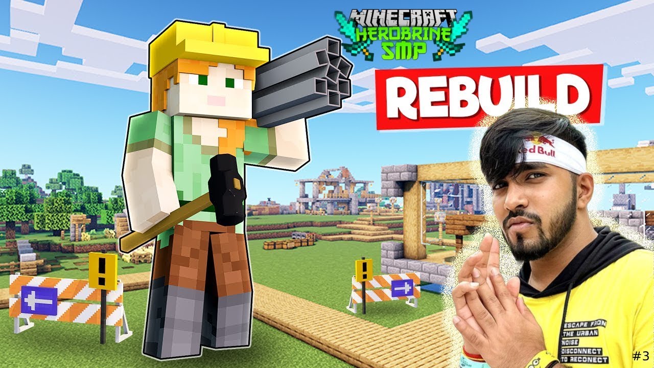 REBUILDING HEROBRINE SMP MINECRAFT - YouTube