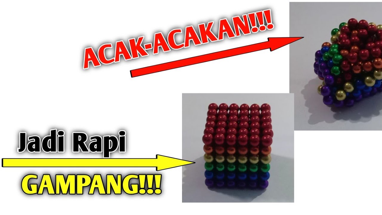 Tutorial Menyusun Kubus Magnetic Balls / Bola Magnet / Bucky Balls ...